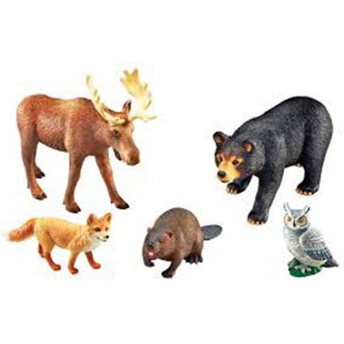 Learning Resources Assorted Jumbo Forest Animals, Set of 5 ...