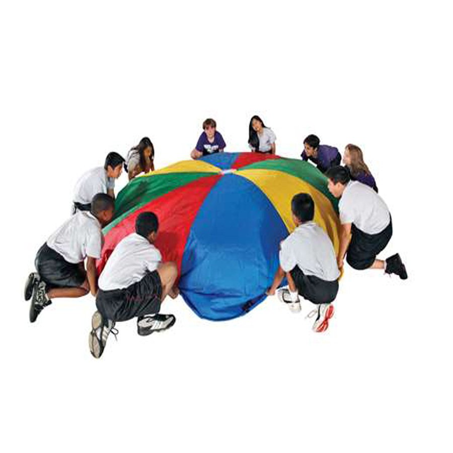 School Smart 24 ft Parachute with Drawstring Carrying Bag ...