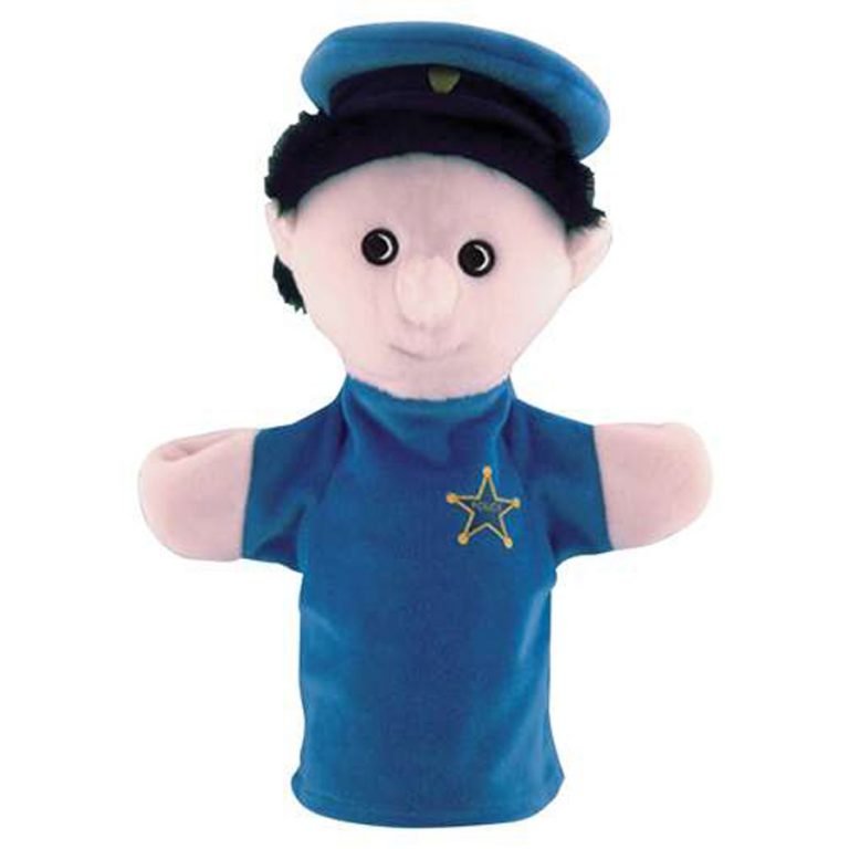 Get Ready Kids Caucasian Police Officer Hand Puppet | SensoryStore.com