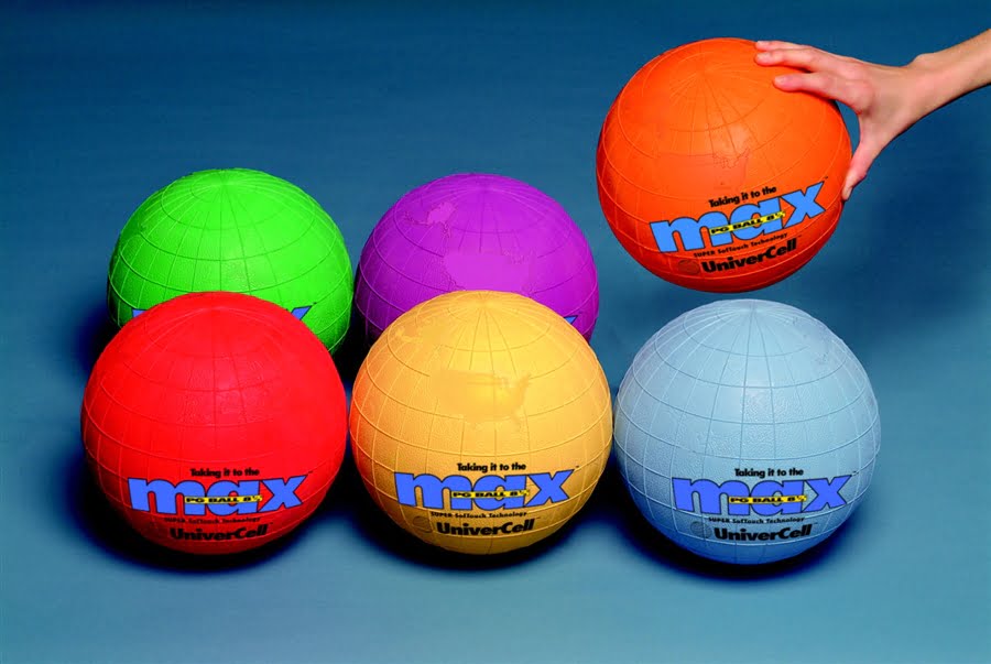 Max UniverCells Rubber Butyl Bladder Playground Ball Set, 8-1/2 in ...
