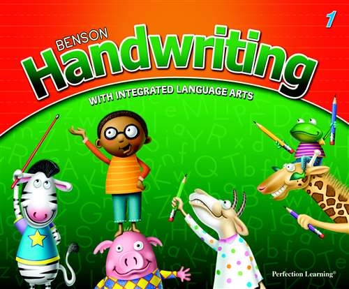 Perfection Learning Benson Handwriting Slant Manuscript Student Book ...